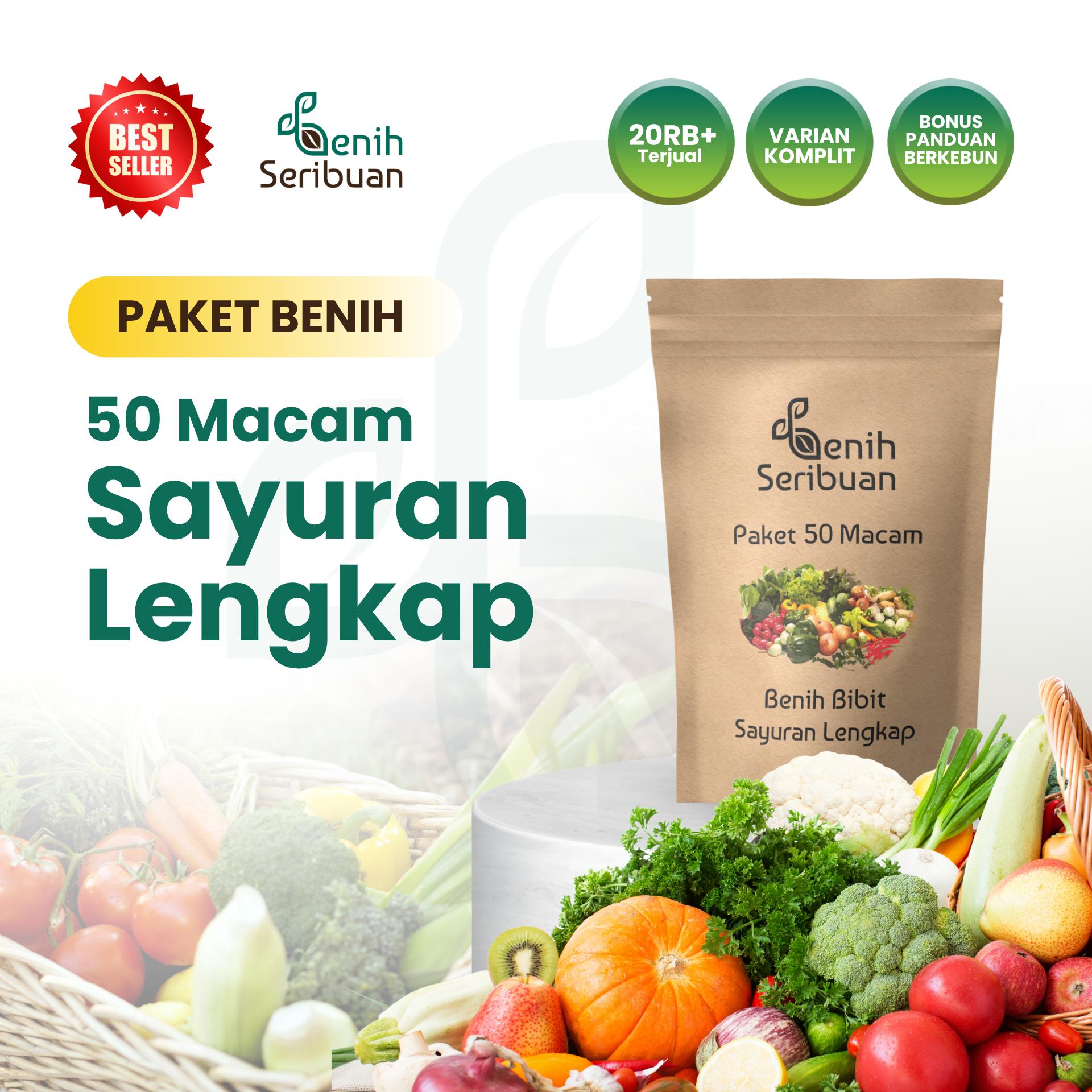 Paket 50 Bibit Sayuran Varian Tanaman Lengkap – Benih Seribuan – Benih ...