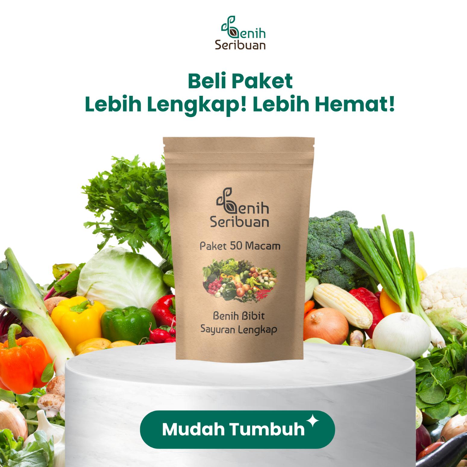 Paket 50 Bibit Sayuran Varian Tanaman Lengkap – Benih Seribuan – Benih ...