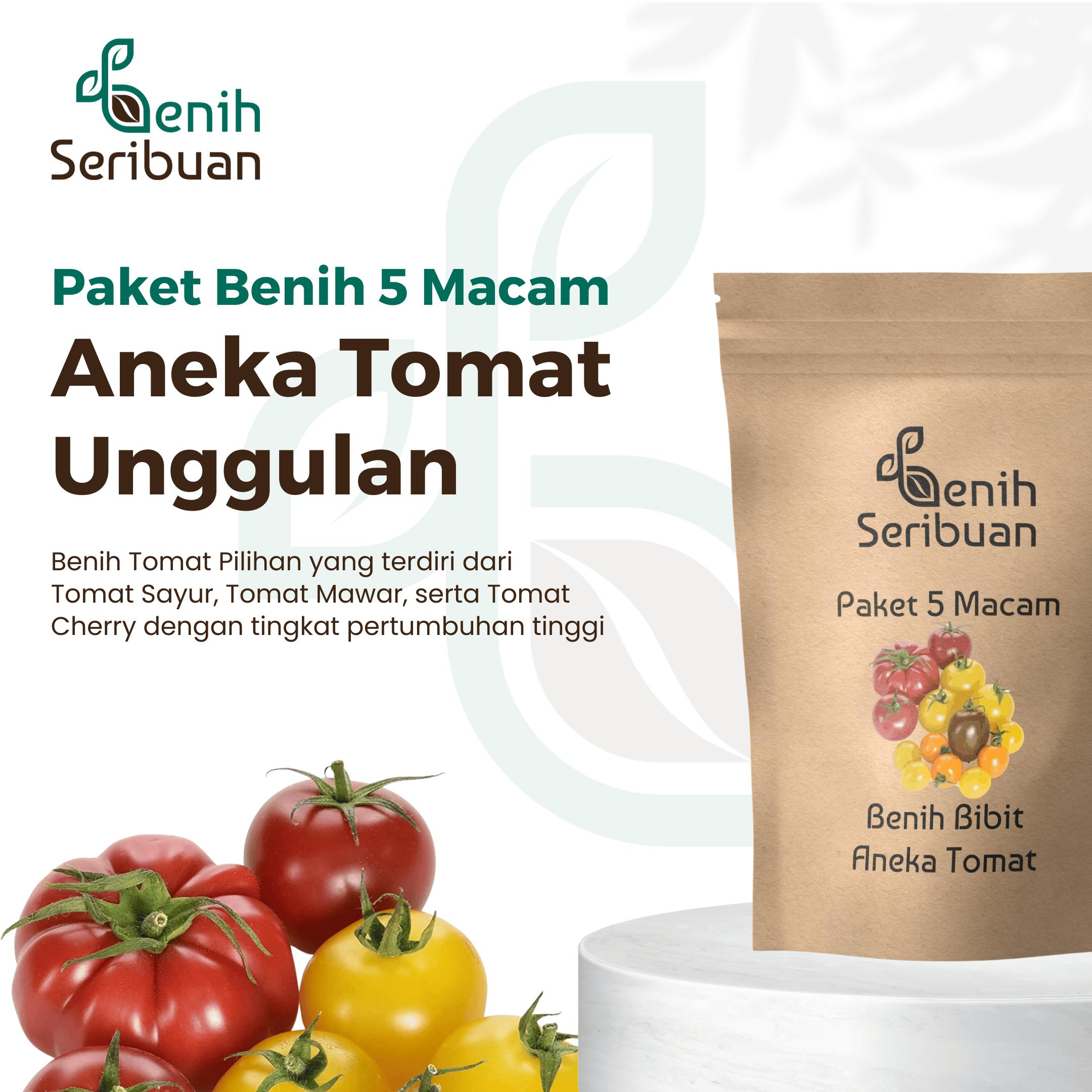 Benih Sayuran Tomat Paket 5 Macam Benih Sayur Unggul Seribuan – Benih ...