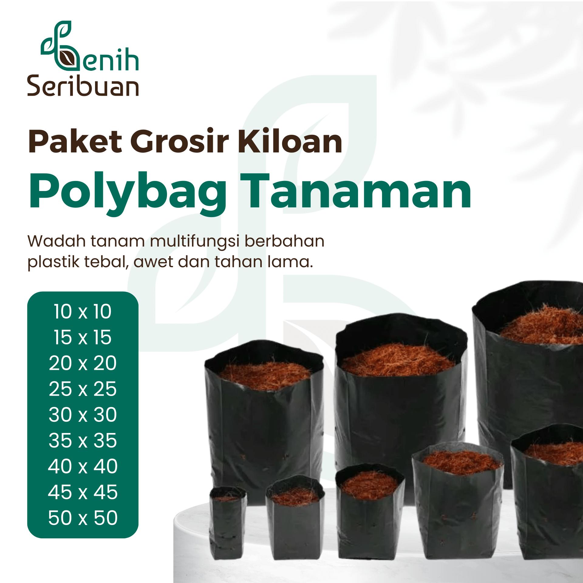Polybag Tanaman 1kg Tebal Plastik Polibag Kiloan Tahan Lama - Benih ...